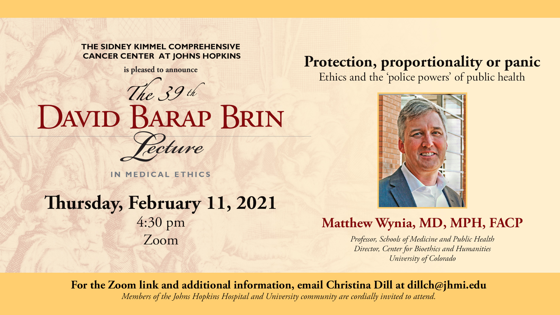 39th Brin Lecture in Medical Ethics - Matthew Wynia, MD, MPH, FACP ...